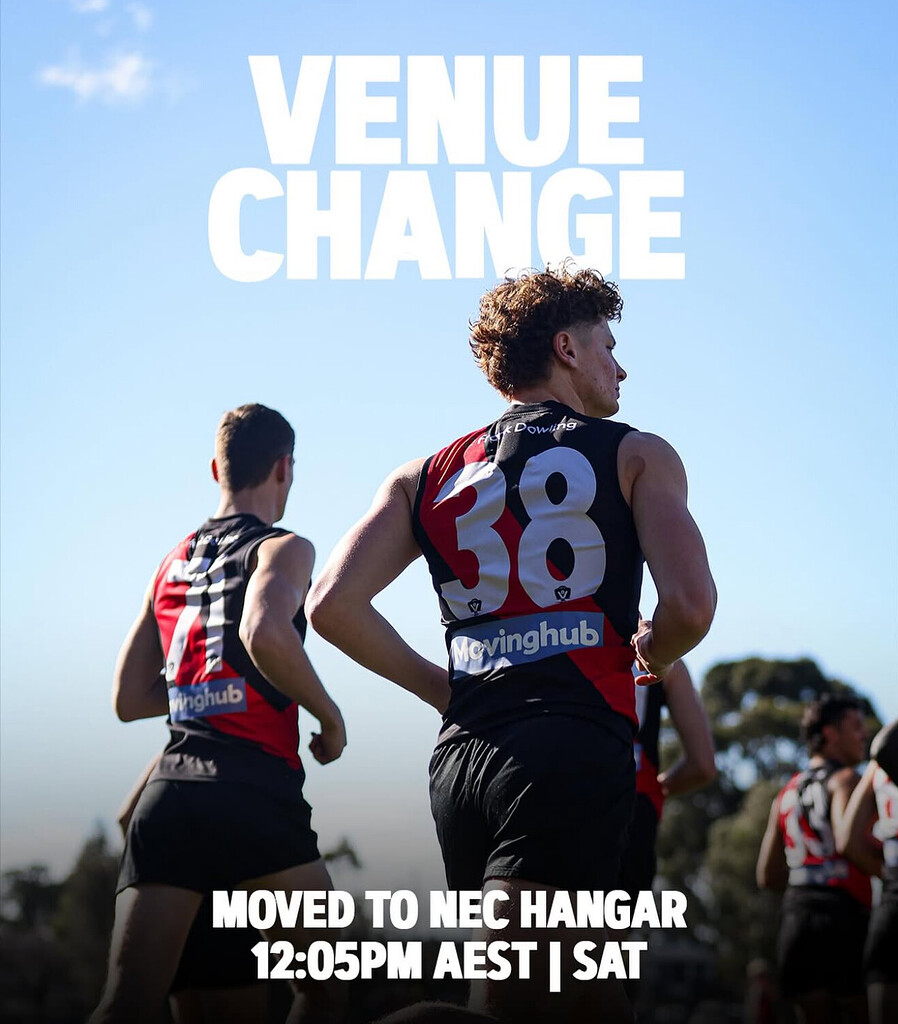 VFL - Round 18 vs Footscray @ The Hangar, 12noon Saturday 26th July ...