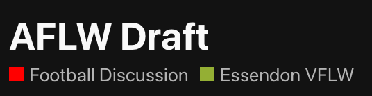 2025 AFLW Trades and Drafts - Essendon AFLW - Bomberblitz